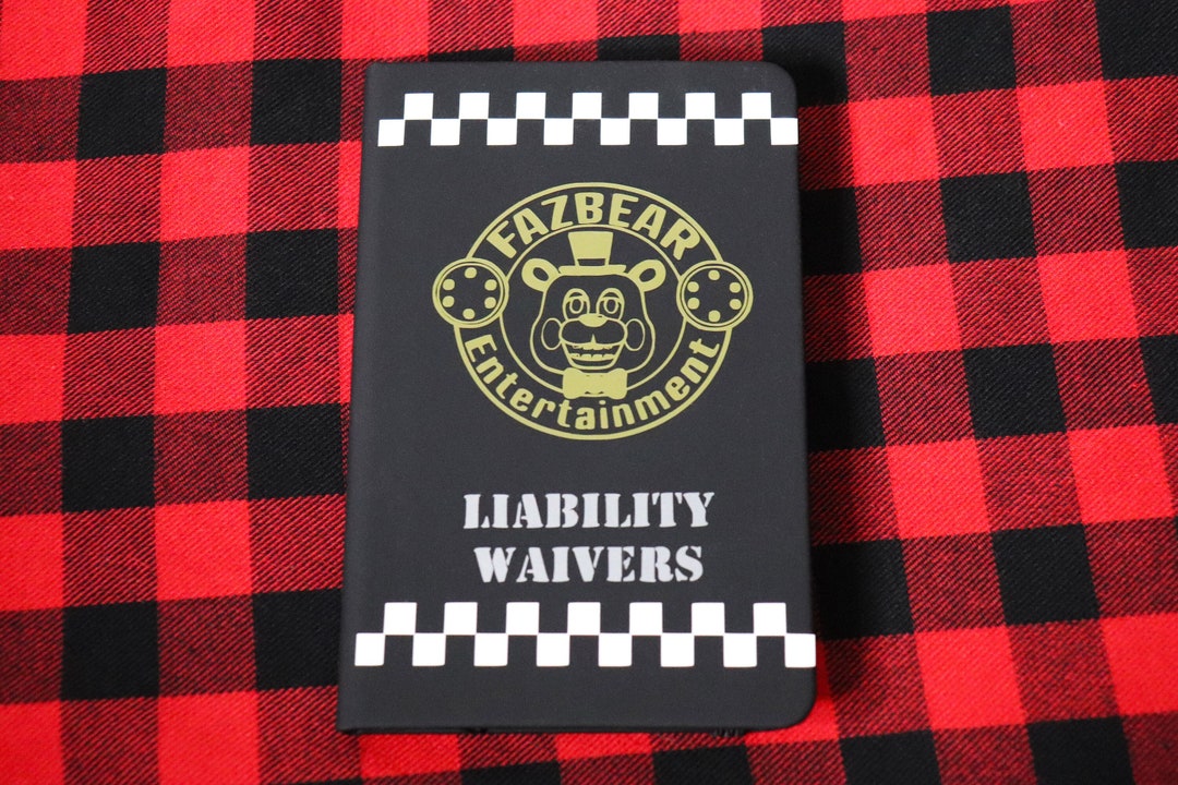 FNAF Liability Waver Notebook | Five Nights at Freddy's Journal - Etsy