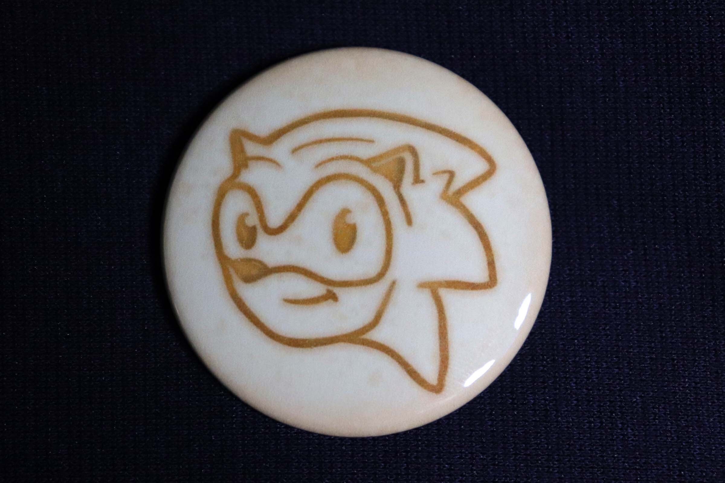 Sonic Latte Art Inspired Pins Sonic the Hedgehog Eggman - Etsy