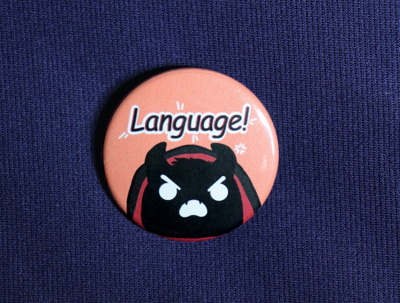 Badboyhalo language Pin MCYT Button - Etsy