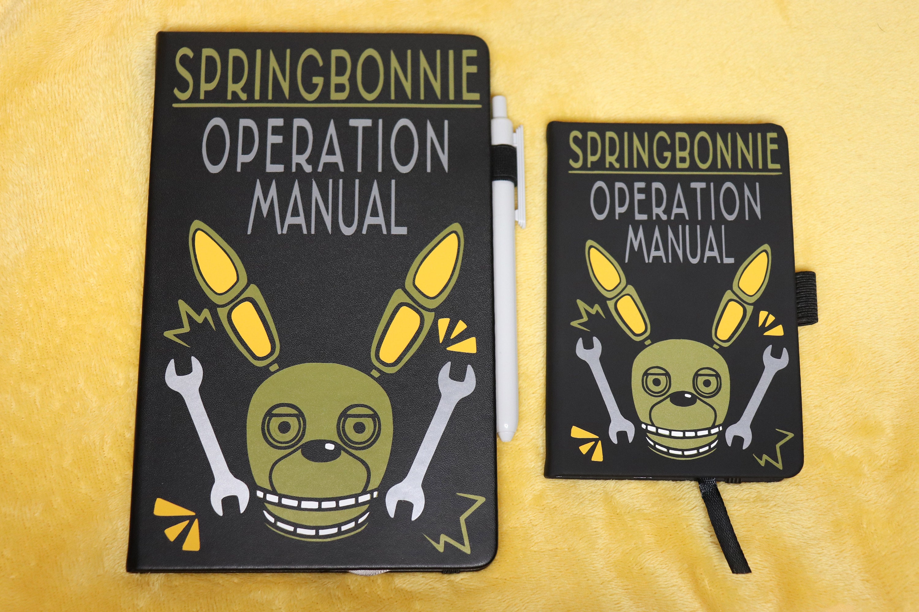 Springtrap and Springbonnie Operational Manual Notebook | FNAF Inspired ...