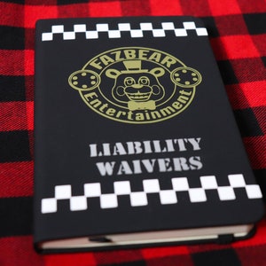 FNAF Liability Waver Notebook | Five Nights at Freddy's Journal - Etsy