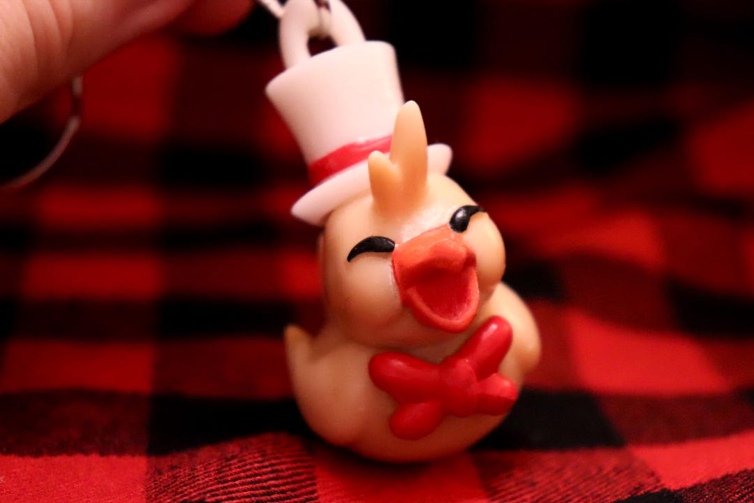 Lucifer Rubber Ducky Charm | Hazbin Hotel Inspired Keychain - Etsy
