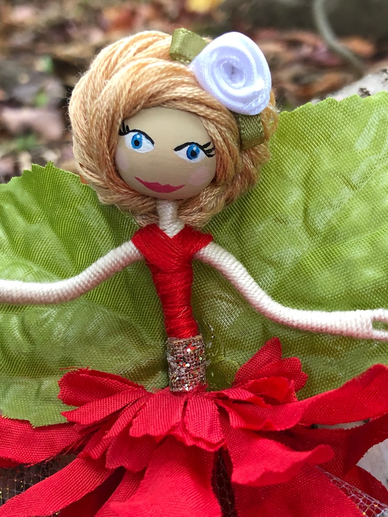 Art & Collectibles Ruby July fairy dollornament with message in a ...