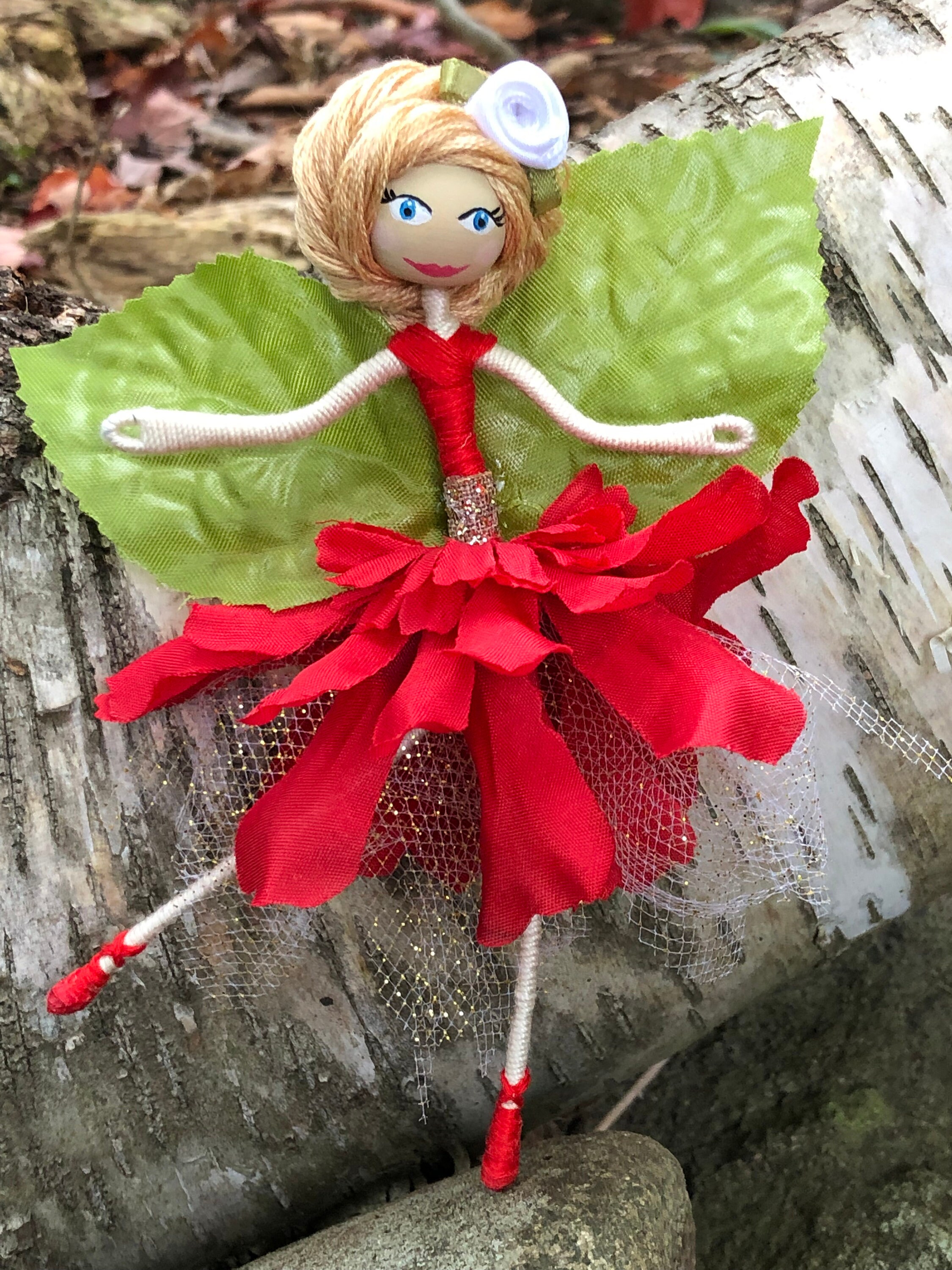 Art & Collectibles Ruby July fairy dollornament with message in a ...