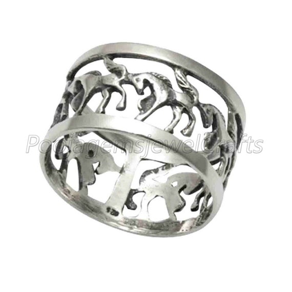 Horse Ring Horse Family Ring Horse Silver Ring 925 Silver - Etsy