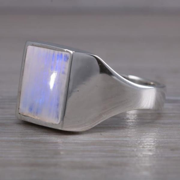 Buy Mens Moonstone Ring - Etsy