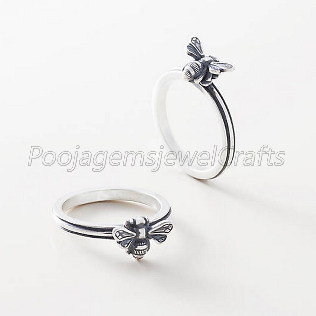 Honey Bee Ring, Bee Ring, Spinner Ring, Stacking Ring, Bee Jewelry ...