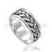 Men's Sterling Silver Braid Spinner Ring: Handcrafted Fidget Band - Etsy