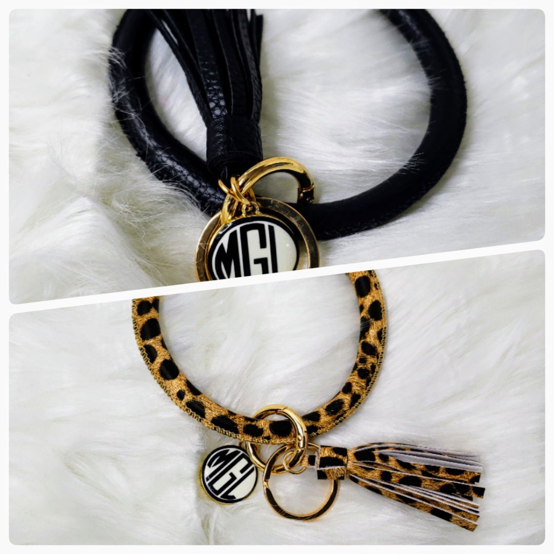 Custom Wristlet Keychain/initial Keychain/wristlet - Etsy