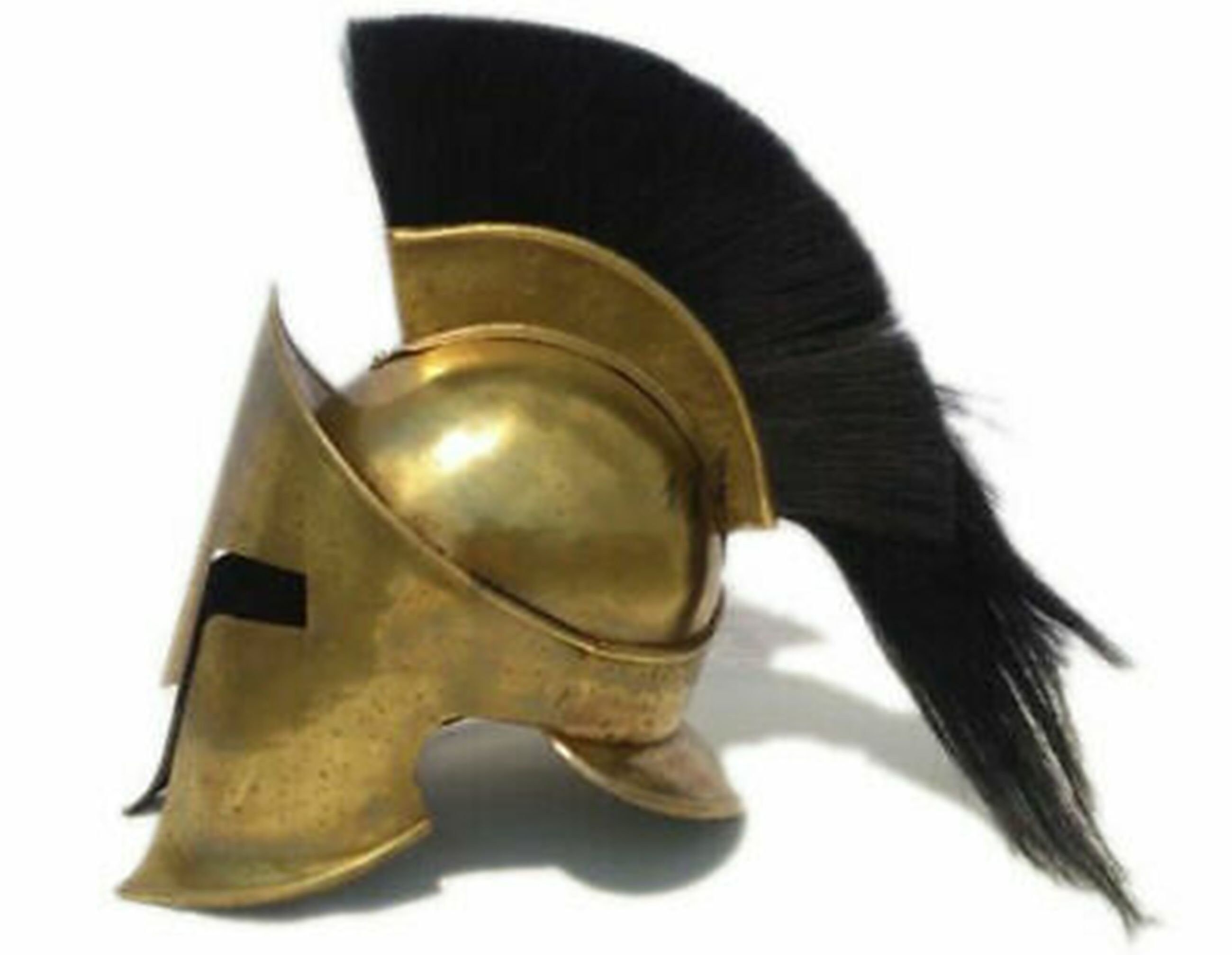 300 Spartan Helmet Armor Spartan Helmet Antique Black Plume Helmet - Etsy