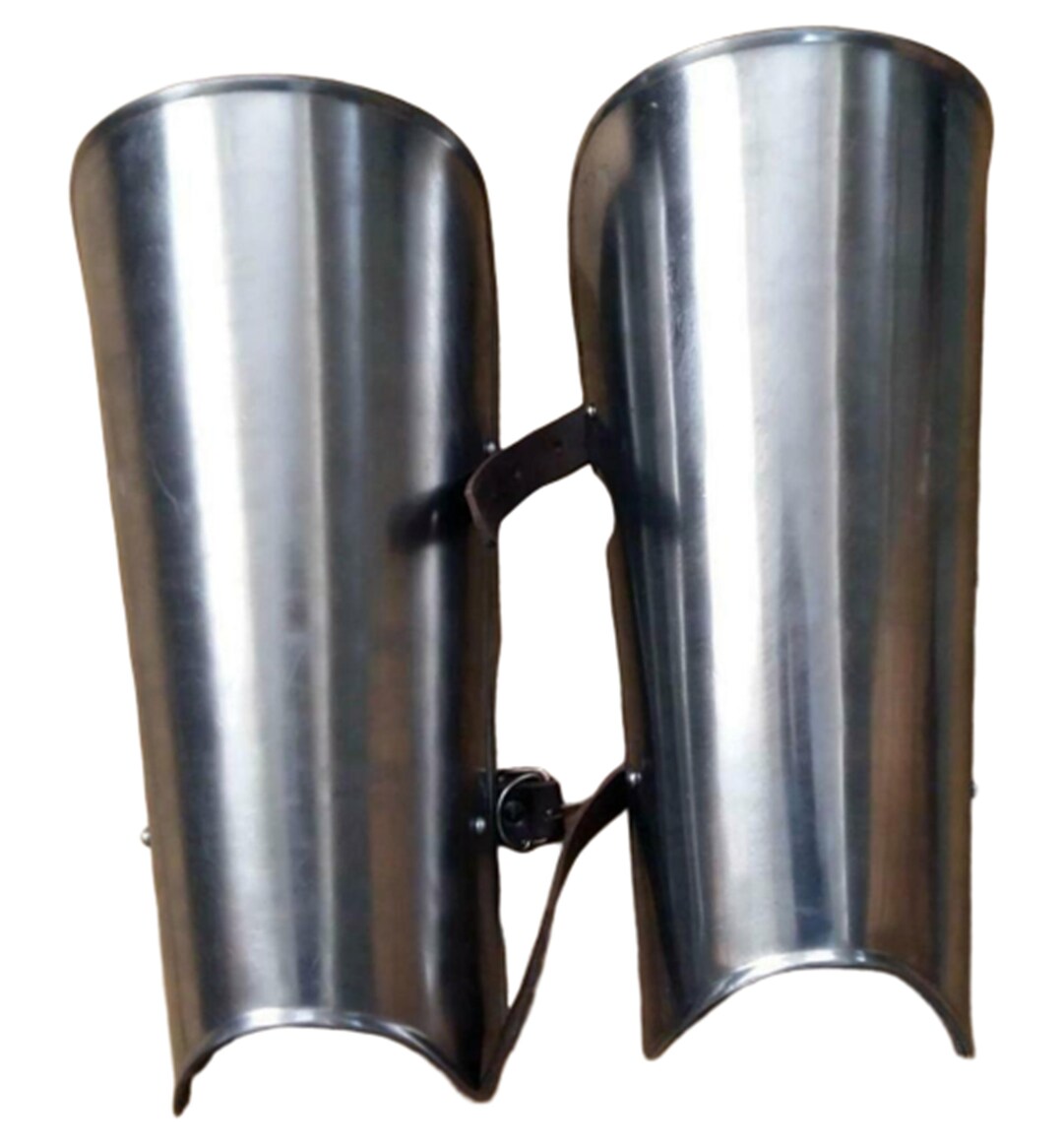 Steel Armour Arm Guard With Leather Strips Arm Gauntlet - Etsy