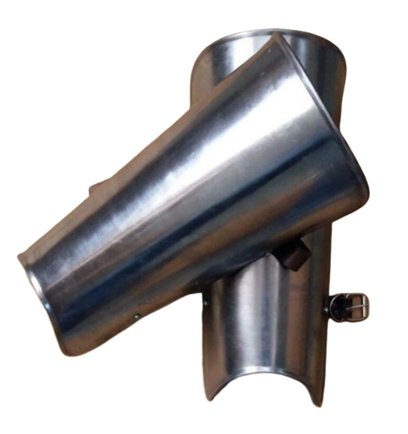 Steel Armour Arm Guard With Leather Strips Arm Gauntlet - Etsy