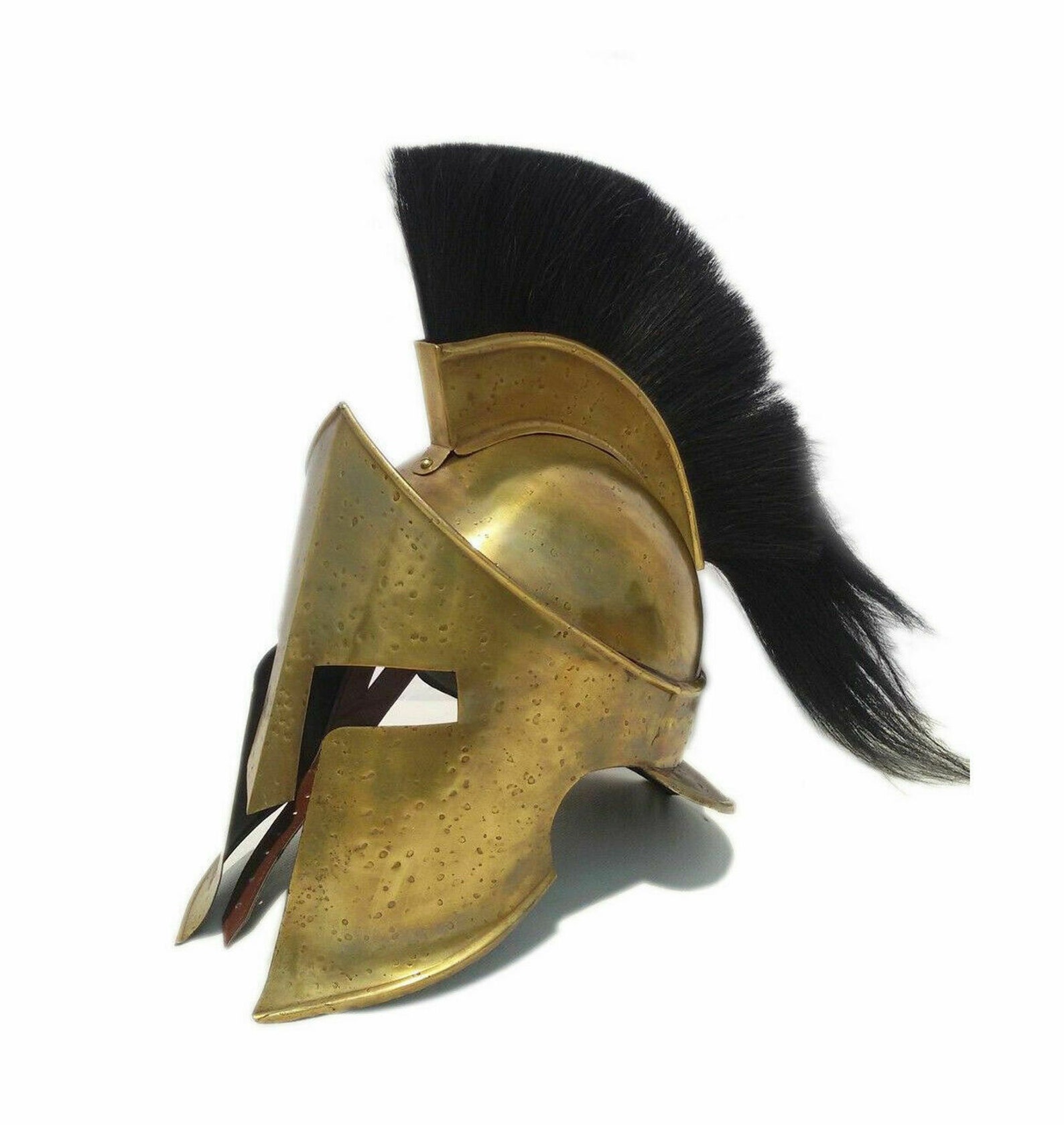 300 Spartan Helmet Armor Spartan Helmet Antique Black Plume Helmet - Etsy