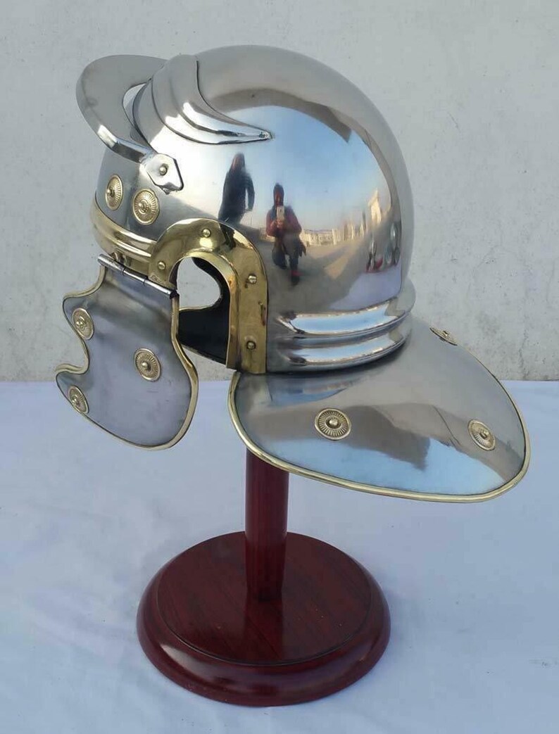 Medieval Roman Helmet Armour Mens Gallic Guard Armor Helmet - Etsy