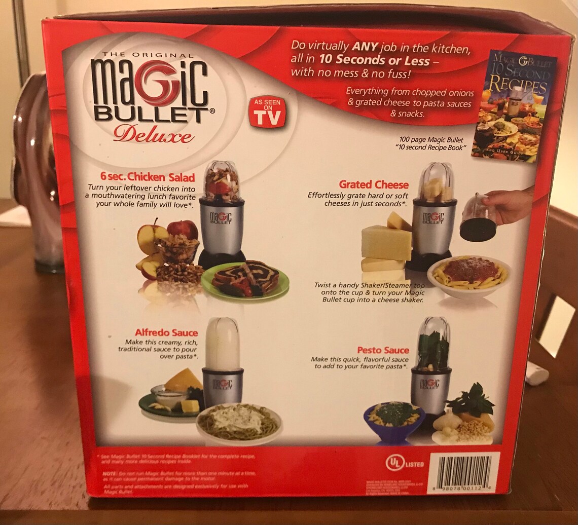 The Original Magic Bullet Deluxe 25 Piece Set New In Box | Etsy