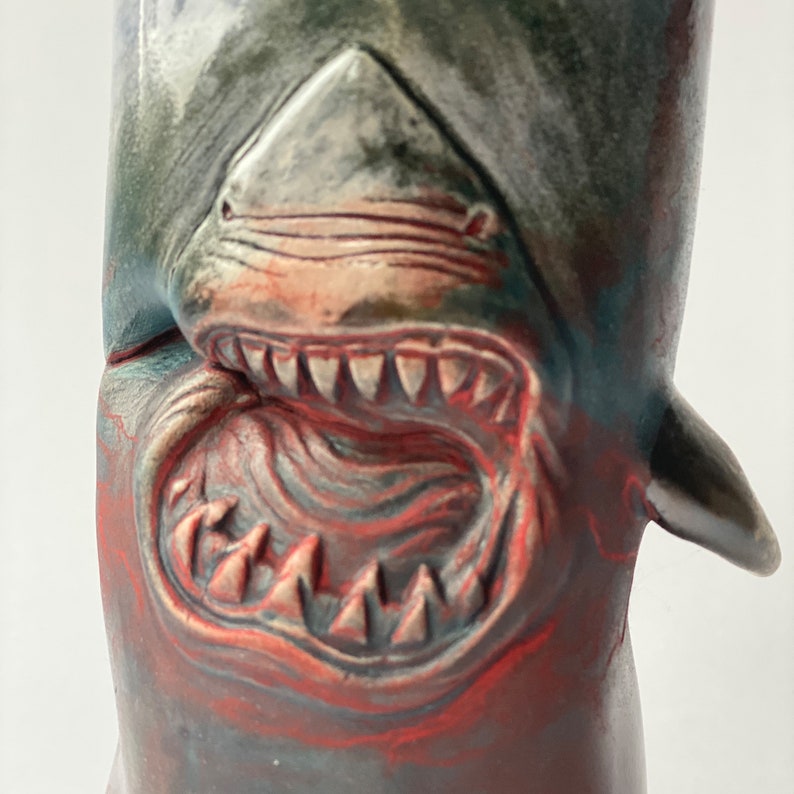 Jaws Pottery Mug Handmade Ceramic Shark Mugs Shark Mug - Etsy