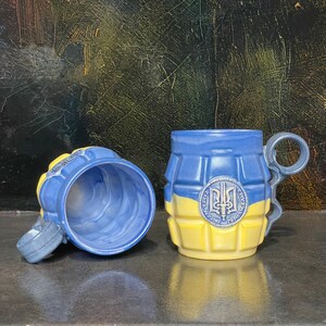 Ukrainian Cups, Handmade Unique Tea Coffee Mugs, Glory to Ukraine ...