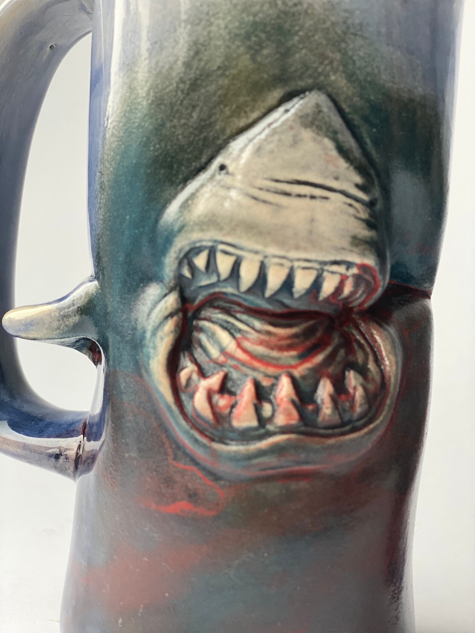 Jaws Pottery Mug Handmade Ceramic Shark Mugs Shark Mug - Etsy
