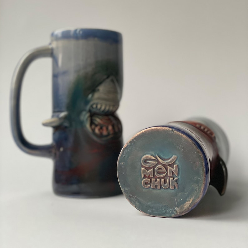 Jaws Pottery Mug Handmade Ceramic Shark Mugs Shark Mug - Etsy