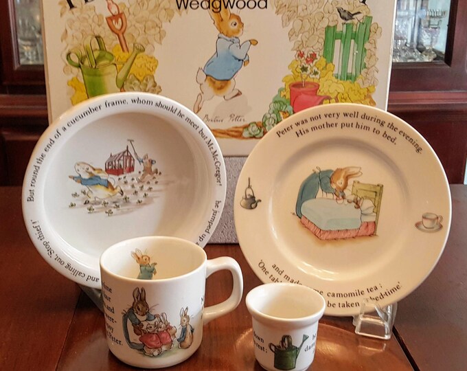 Peter Rabbit Dish Set - Etsy