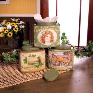 Tea Tin Irish Victorian Trading Dublin Cottage Brand Ireland ...