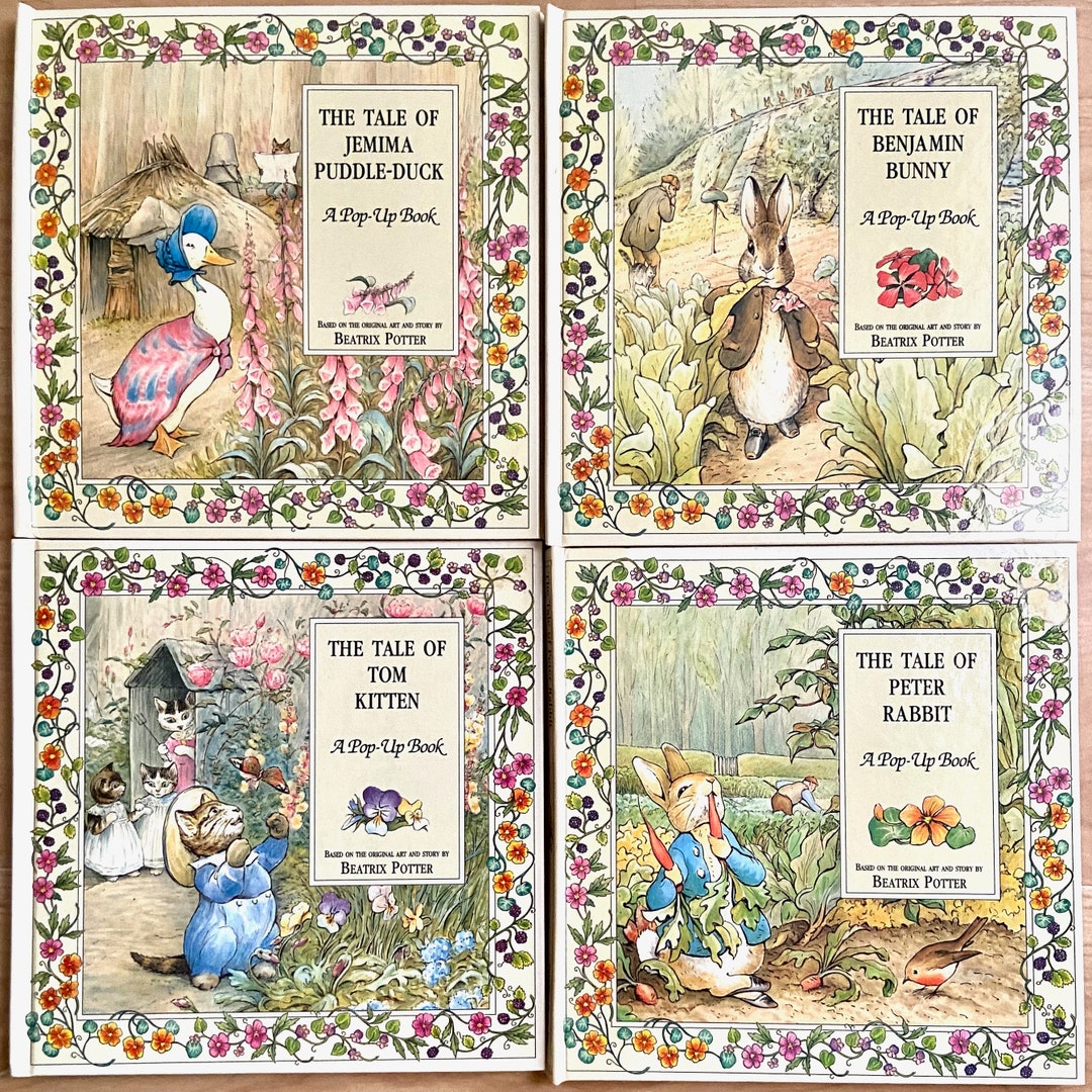 3D Popup Books Beatrix Potter Tale of Tom Kitten Peter Rabbit Benjamin ...