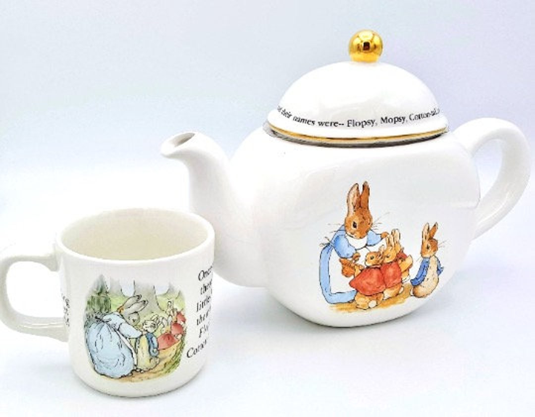 Teapot Peter Rabbit Beatrix Potter Children Party 4 Cup 32 Oz Teleflora ...