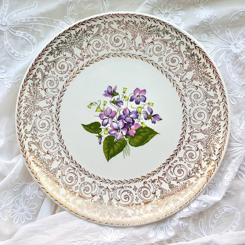 Vintage Violet Dish - Etsy