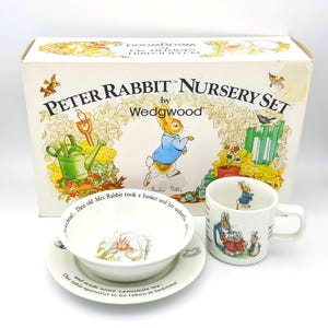 Rabbit Nursery Set Wedgwood Peter Rabbit 2 Piece Set Child Size Tea Set ...