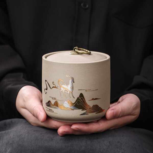 Ceramic Tea Jar - Etsy