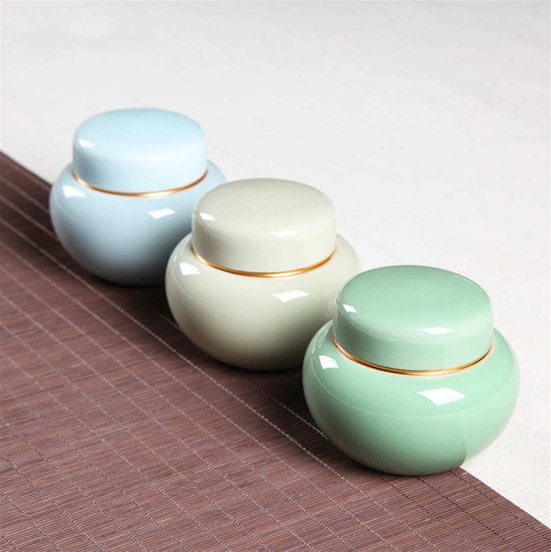 Xuanyuan-handmade Ceramic Tea Container Cans Canister Retro - Etsy