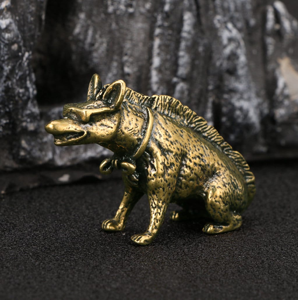 Antique Brass Hand Carved Hyena Statue Home Decoration - Etsy UK