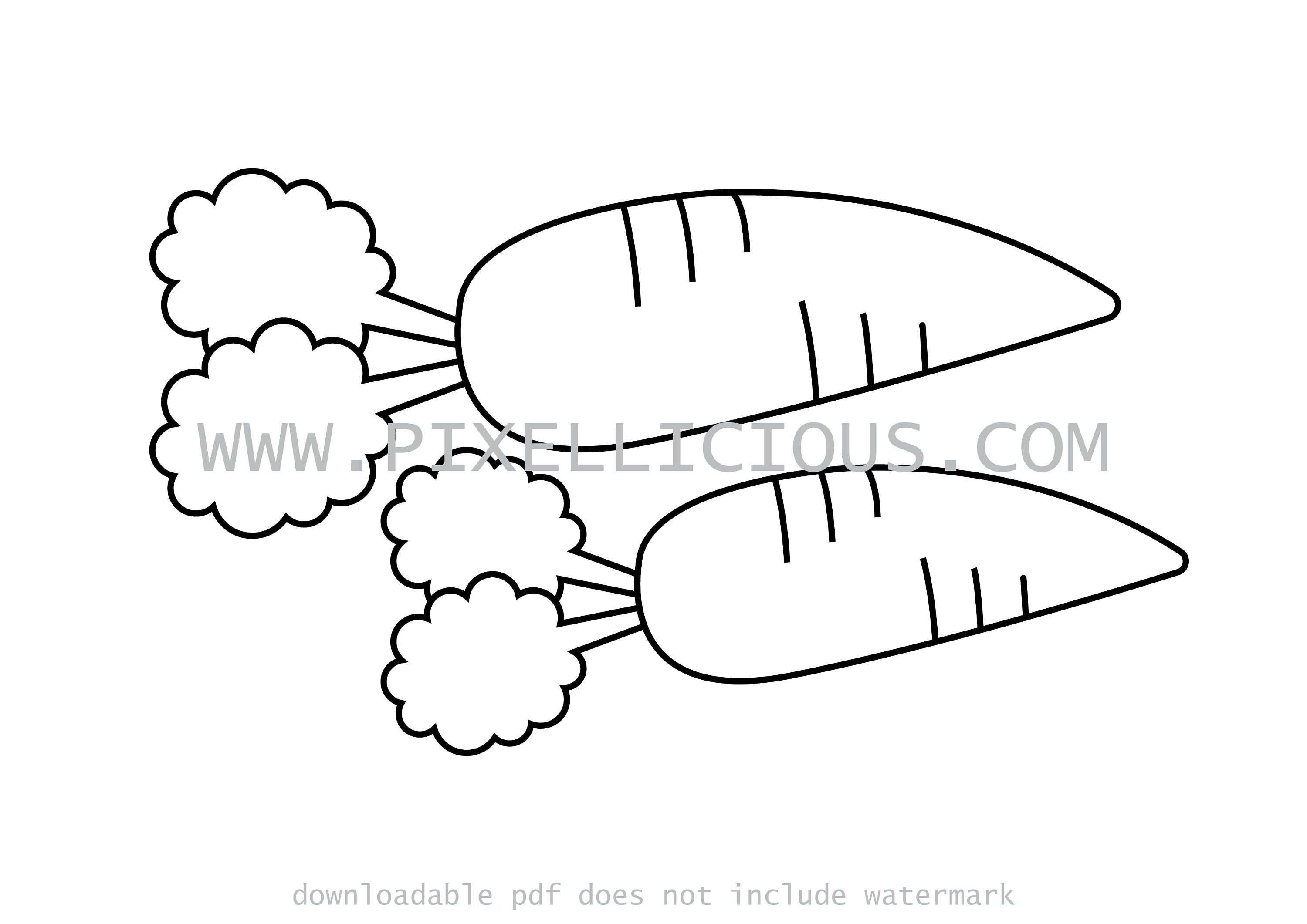 Easy Printable A4 Size Line Drawings Coloring Activity for | Etsy