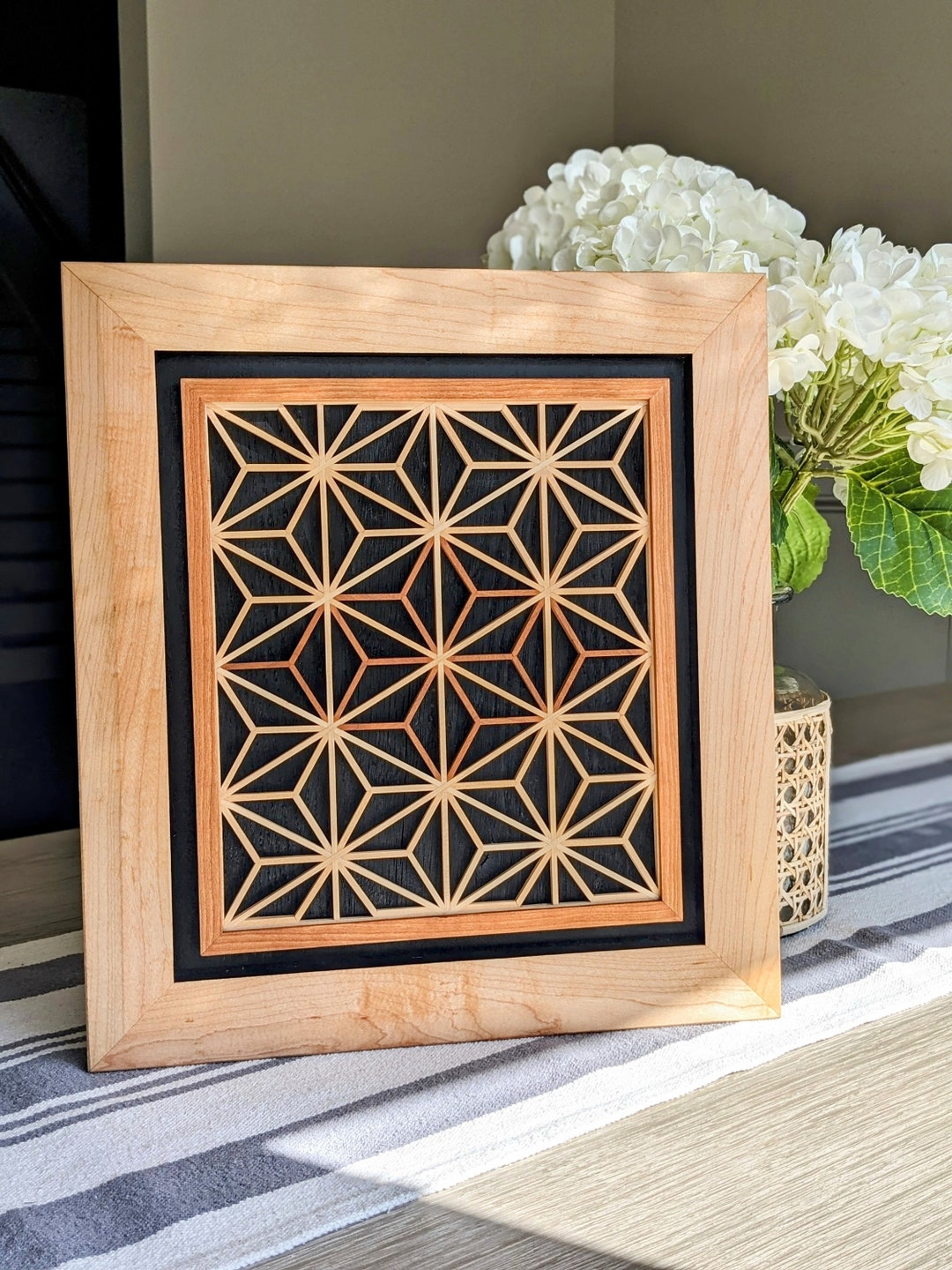 Handmade Maple & Cherry Kumiko Panel - Etsy