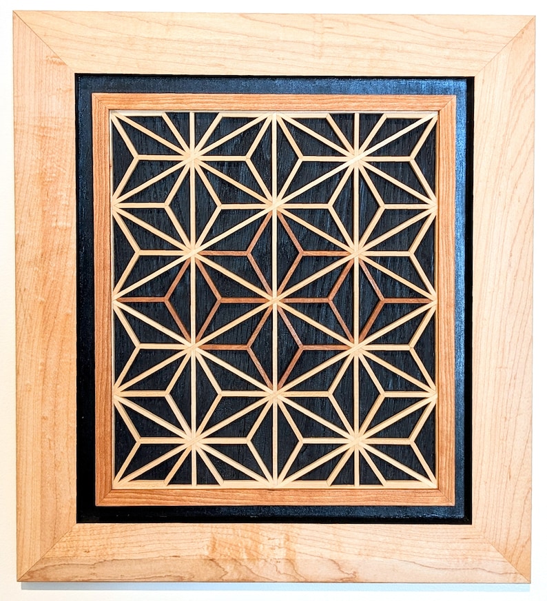 Handmade Maple & Cherry Kumiko Panel - Etsy