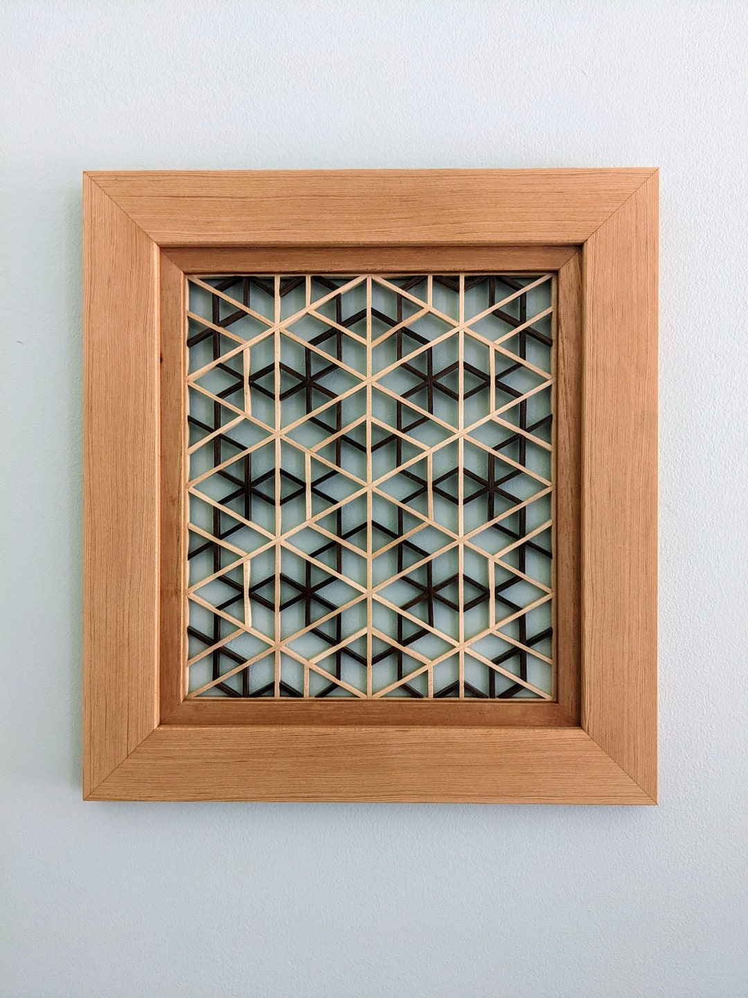 Handmade Framed Kumiko Panel - Etsy