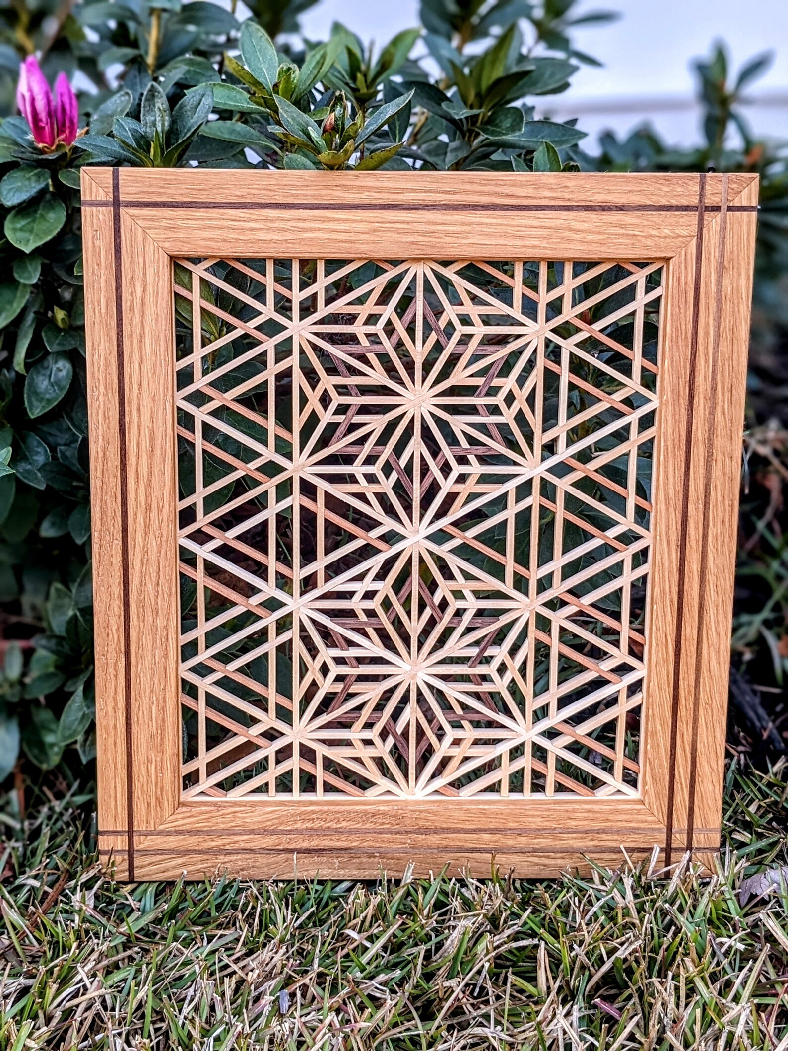 Handmade White Oak Kumiko Panel - Etsy