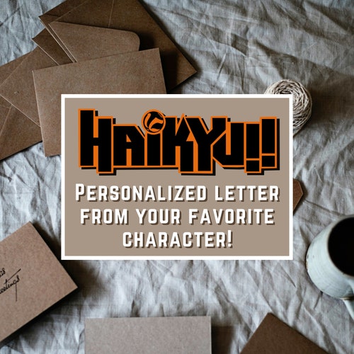Letter From a Haikyuu Character - Etsy