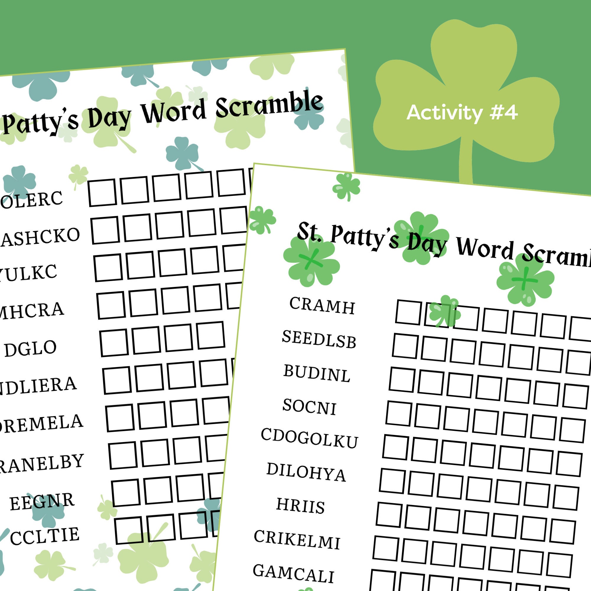 Printable Pdfs, Saint Patricks Day Activities, All Ages, Luck, Irish ...