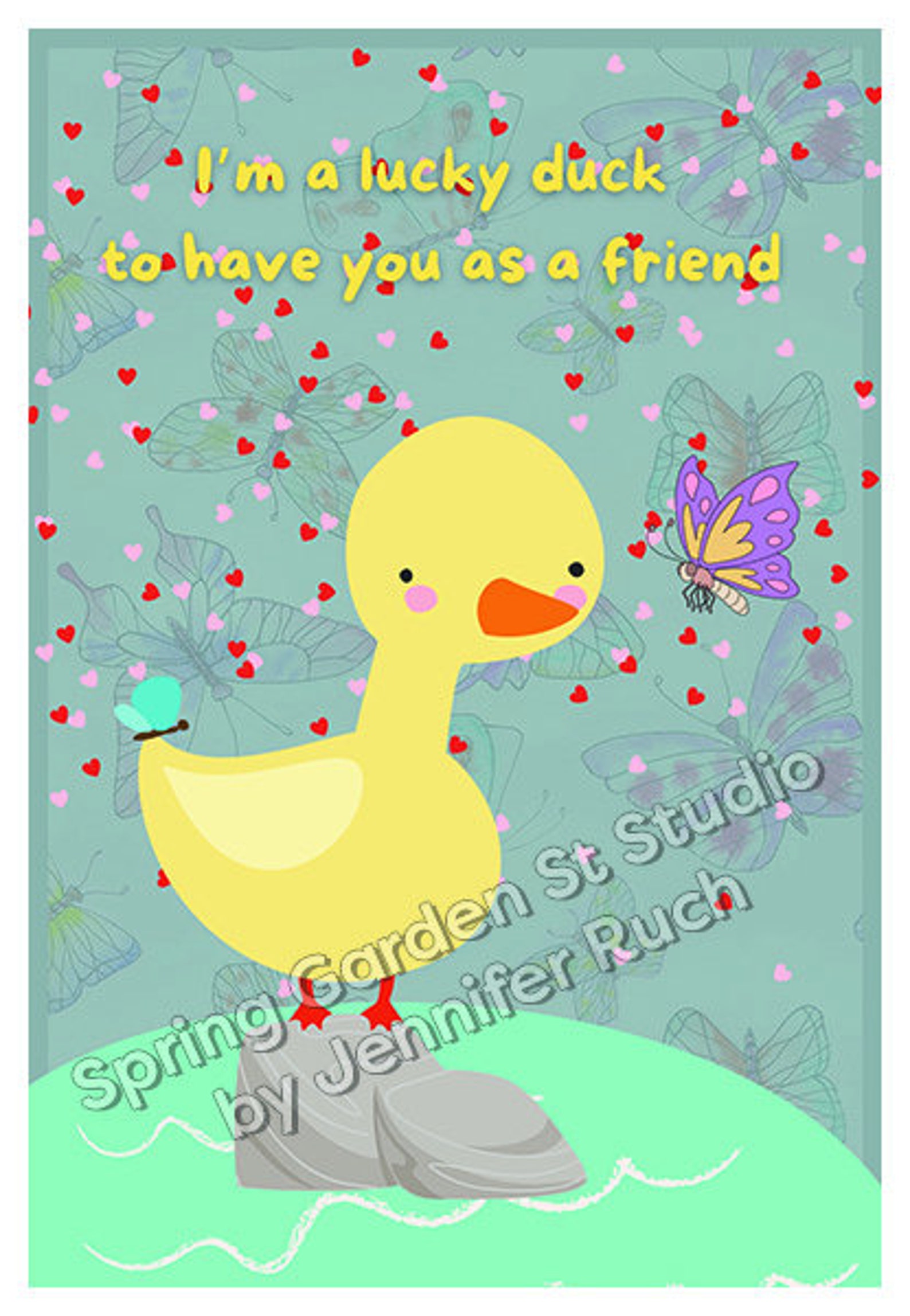 Valentines Day Cards / Animal Valentines Cards / Hearts / Cute Animals ...