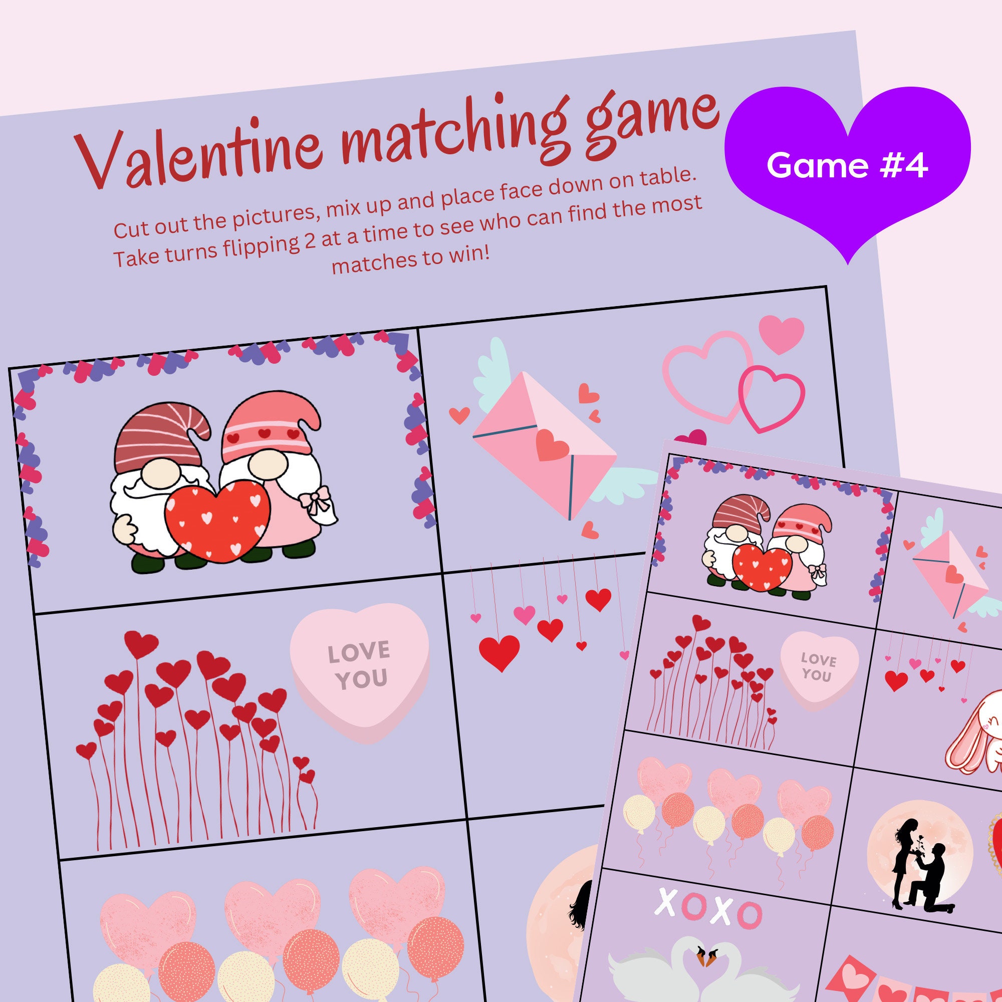 Valentines Day Printable Activity Games for All Ages: Trivia, Word ...