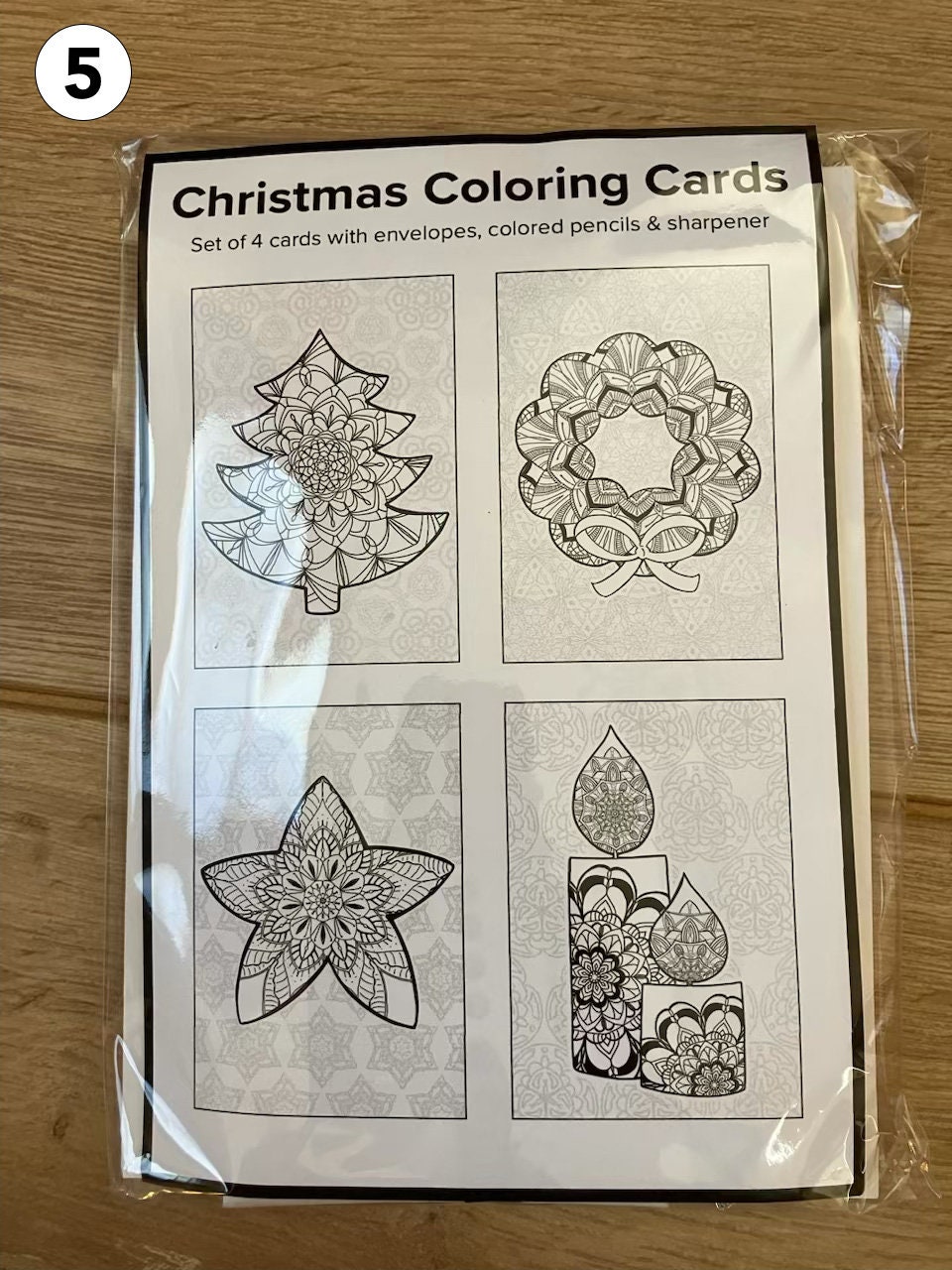 Christmas Coloring Cards, Note Card Set, Notecard Kit, Color Your Own ...