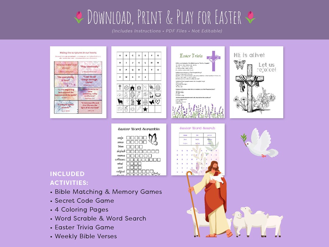 Easter, Printable Pdfs, Faith Based Activities, Small Groups, Bible ...