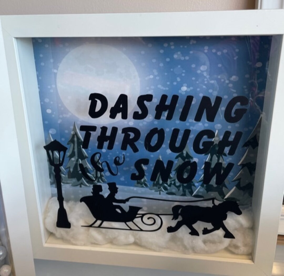 Shadow Box Christmas Theme Display - Etsy