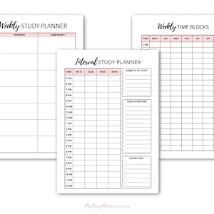 Student Exam Prep Kit, Printable Exam Planner, HP College Exam Study ...