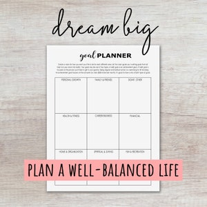 Goal Planning Bundle, Habit Tracker, A5 Life Planner, Printable Goal ...