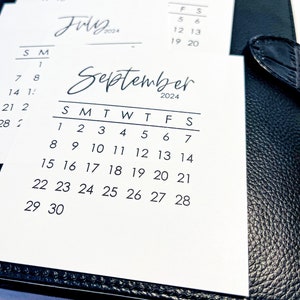 Printable Mini 2024 Monthly Calendar Cuttable Monthly Desk Calendar - Etsy