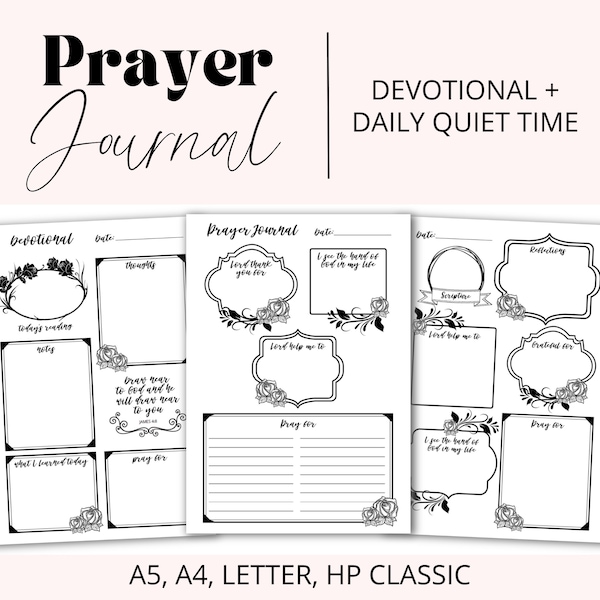 Prayer Journal Printable - Etsy