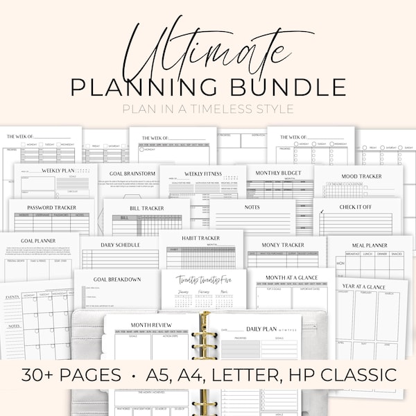 Filofax Printable - Etsy