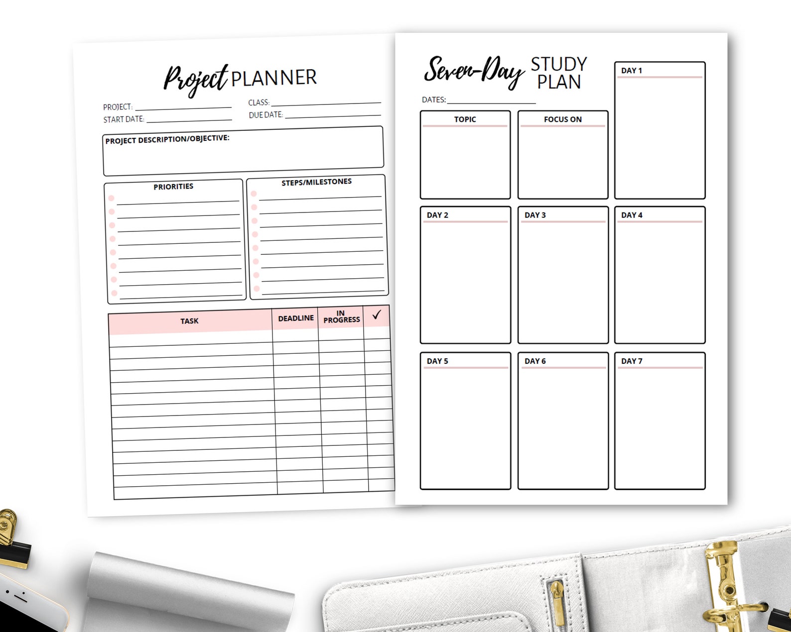 Student Exam Prep Kit Printable Exam Planner HP College Exam | Etsy ...